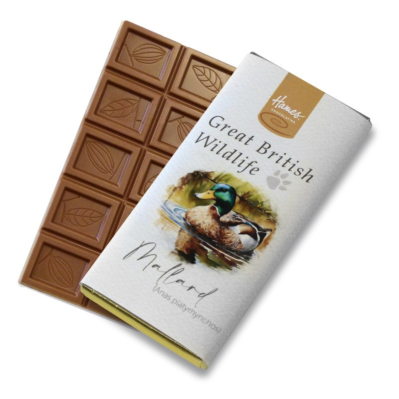 Great British Wildlife RA MB Milk Chocolate 60g Bar Wrapped In Gold ...