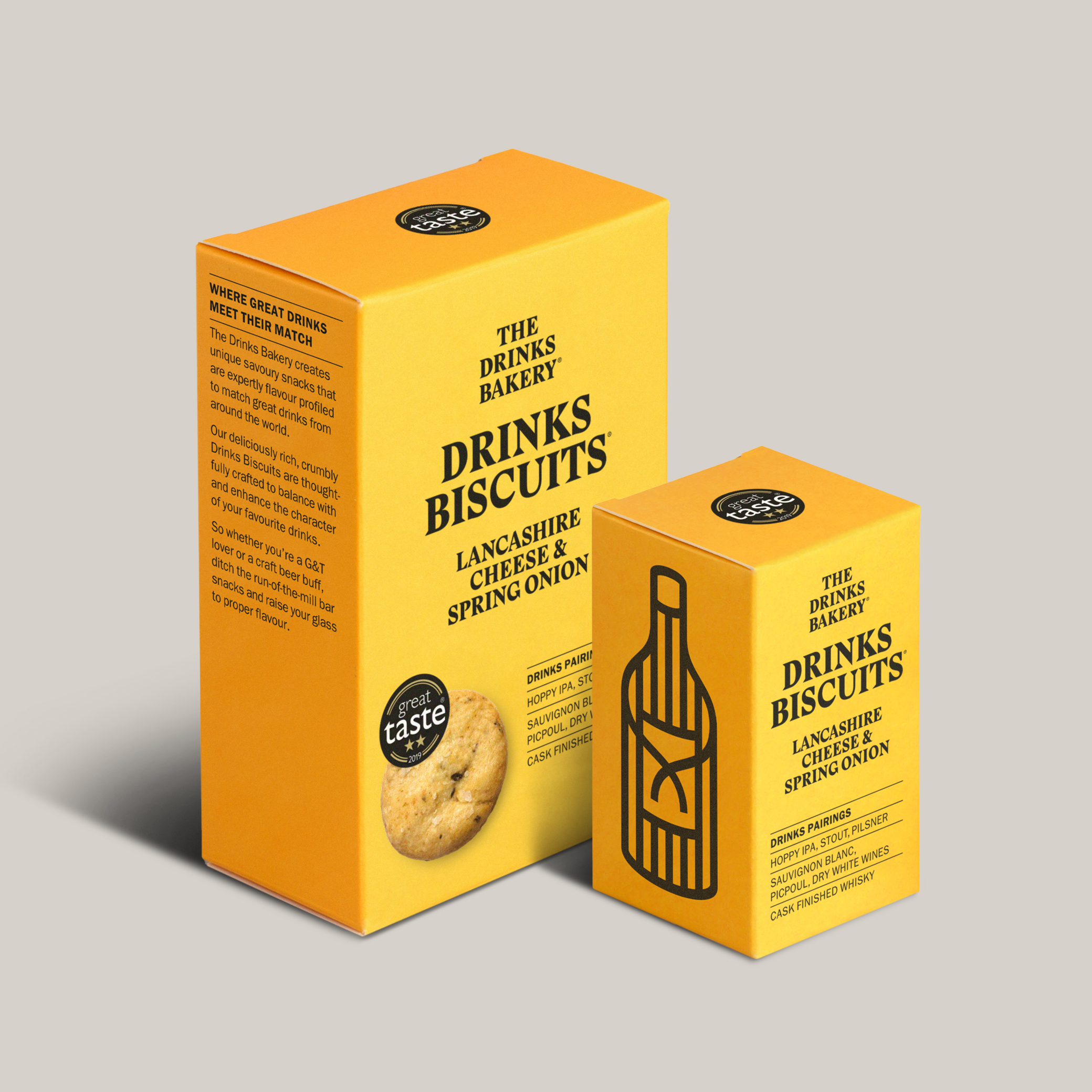 The Drinks Bakery Drinks Biscuits - Lancashire Cheese & Spring Onion | Torg